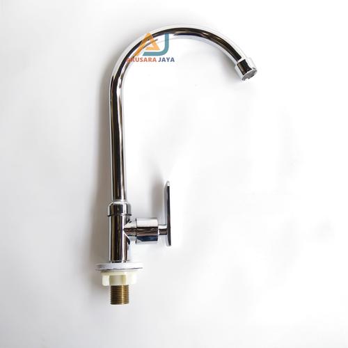 Jual Kran Angsa Tanam / Kran Angsa Tancap / Kran Angsa Meja Kaku Chrome ...