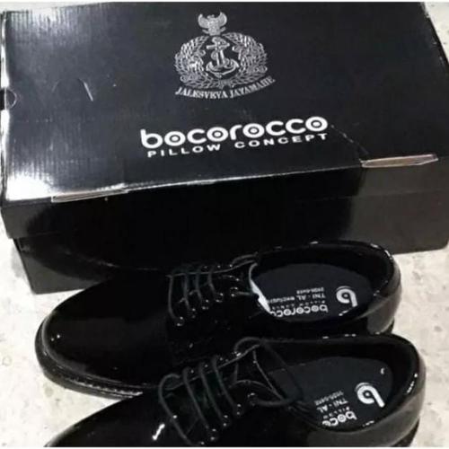 Jual Sepatu PDH Bocorocco Hitam Pria Jatah TNI AL - AD POLRI Asli Kulit ...