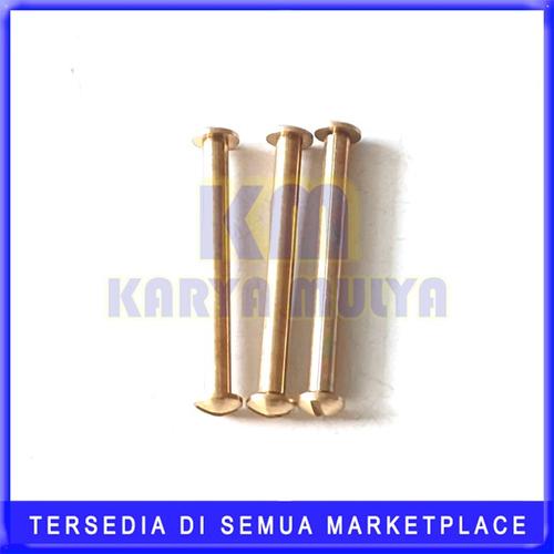 Jual Paku Baut Gold Paku Jilid Ukuran 5 Cm Mur Paku Baut 50 mm - KM ...