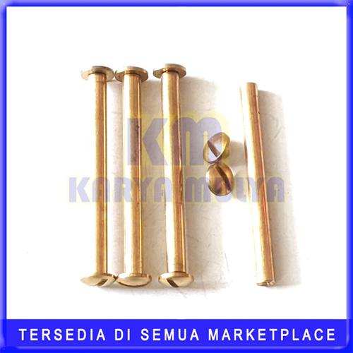 Jual Paku Mur Paku Baut Gold Paku Baut Ukuran 5.5Cm Mur Paku Baut 55mm ...