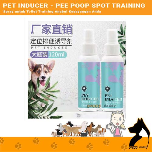 Jual Pet Toilet Training Spray PET INDUCER-Puppy Dog Spray Toilet ...