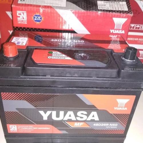 Jual Aki Kering Yuasa MF N50 12V 50Ah 48D26R maintenance free - Kota ...