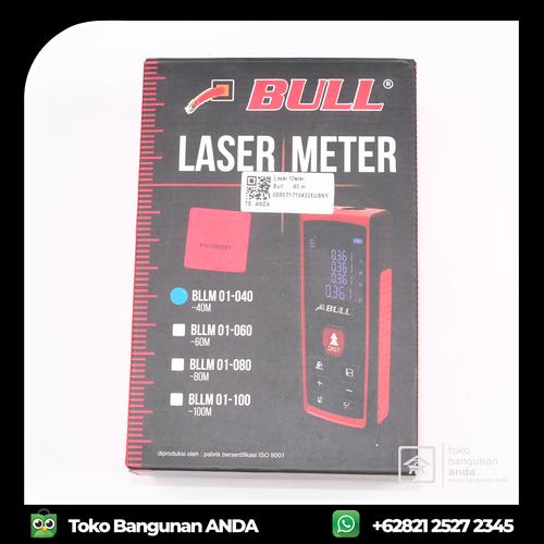 Jual Meteran Laser / Distance Meter BULL BLLM 01-040 (40 METER) - Kota ...