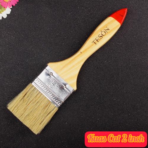 Jual Kuas Cat Tembok Gagang Kayu Alat Pengecatan Bulu Kuat Anti Rontok ...