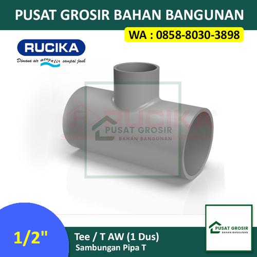 Jual Fitting Rucika Tee / T 1/2" Fitting Pipa PVC Tee AW (1 Dus) - Jakarta Utara - Pusat Grosir ...