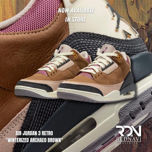 Jual Nike Air Jordan 3 Retro Winter Archaeo Brown Original - Jakarta ...