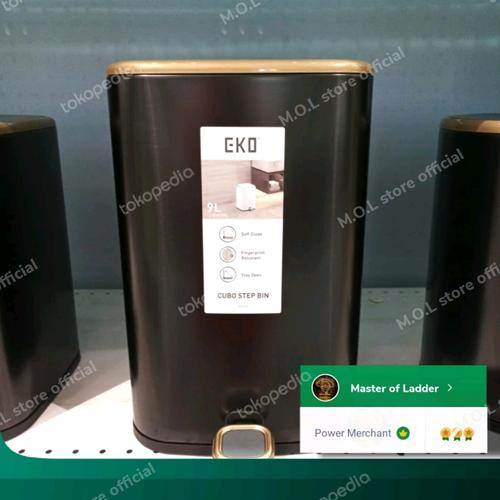 Jual Eko Tempat Sampah pedal 9 Ltr Gold Black/White - Kota Surabaya ...