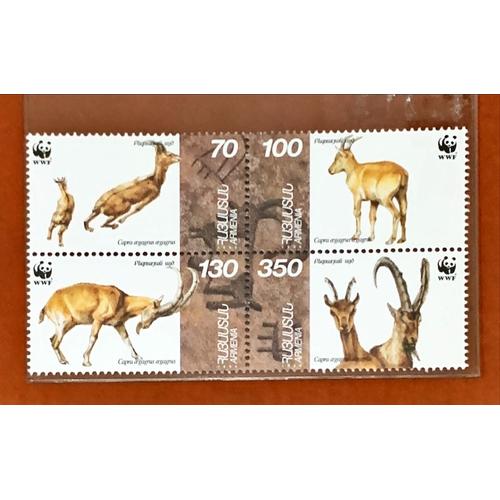 Jual PRANGKO WWF ARMENIA 1996 WILD GOAT 4 V SERI LENGKAP MINT ...
