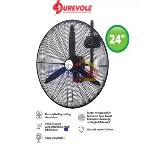 Jual Durevole Kipas Angin Dinding Besi DFP600-TW 24 Inch - Kota ...