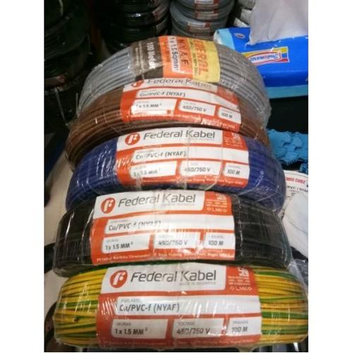 Jual Kabel NYAF / Kabel Serabut 1.5mm / 1.5mm Merk Federal - Jakarta Pusat - Electric C | Tokopedia