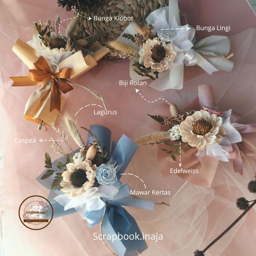 Jual Bucket Bunga Kering Mini Simple Gift - Putih - Kab. Karanganyar ...