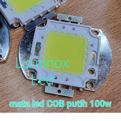 Jual mata led cob putih 100watt 100w / chip led 100 watt jenis epistar ...