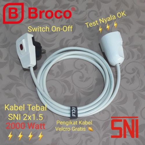 Jual KABEL PERPANJANGAN SNI - STEKER SWITCH ON-OFF LAMPU BROCO 1 - 20 ...
