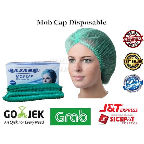 Promo Hair Cap Medis Eco Green Hairnet Disposable Nurse Cap Mobcap Eco Green - SAJASE Hijau ...