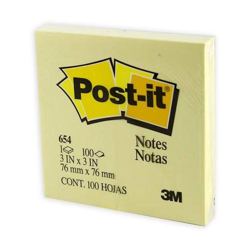 Jual sticky note post it 654 3M kuning 76mm x 76mm isi 100 lembar ...