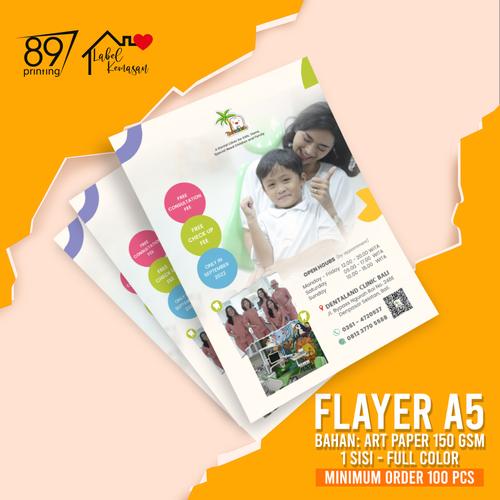 Jual Cetak Brosur Flyer ukuran A5 (14.8x21 cm) 1 Sisi & 2 Sisi - 2 Sisi ...