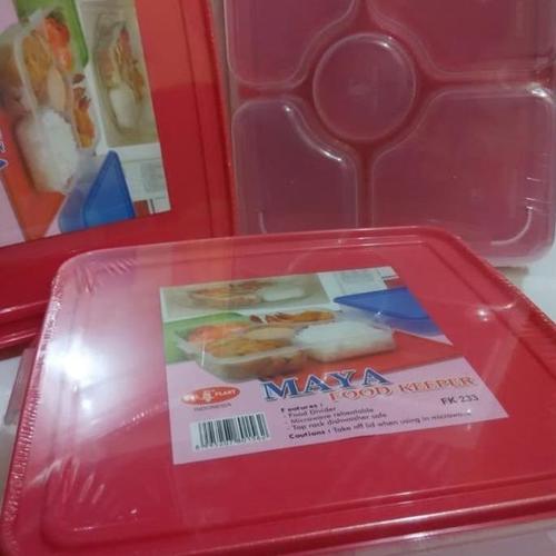 Jual Lunch Box Sekat 5 Maya Food Keeper / Box Catering / Kotak Makanan ...