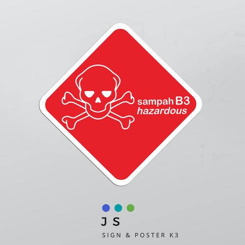 Jual STICKER K3 SAFETYSIGN - SAMPAH B3 - L(30x30cm) - Kota Malang - JS ...