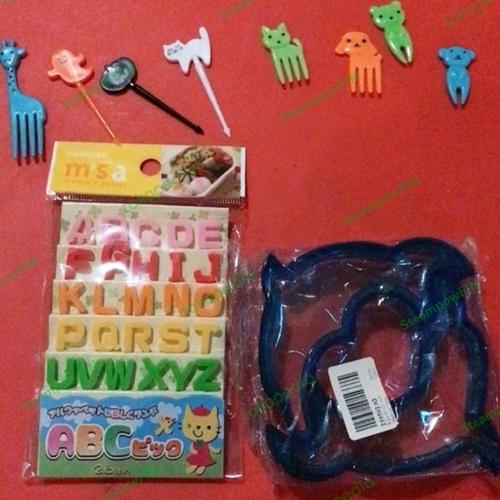 Jual Tusuk Bento Alfabet Tusuk Huruf Abjad Alphabet ABCD Bento Pick ...