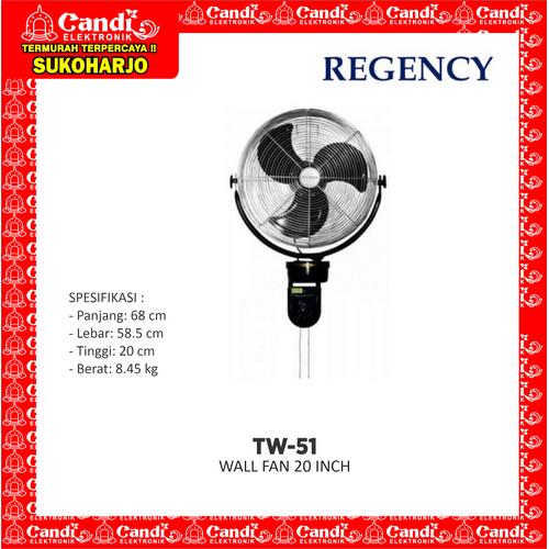 Jual REGENCY TORNADO WALL FAN 20" TW-51 KIPAS ANGIN TEMBOK BESAR - Kab ...