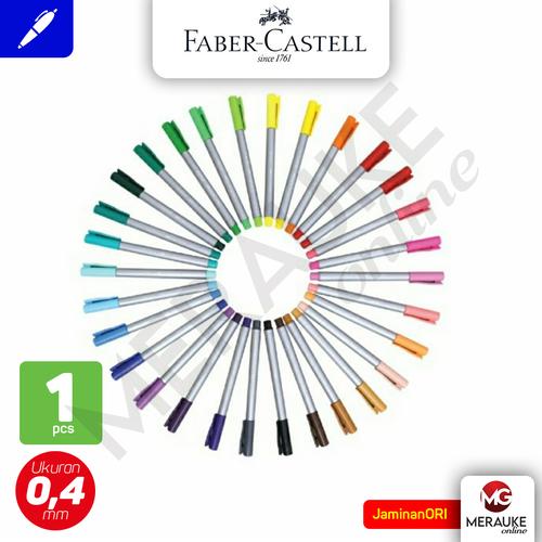 Jual Faber Castell Fineliner Colour Pen 0.4mm - Pale Green - Kota ...