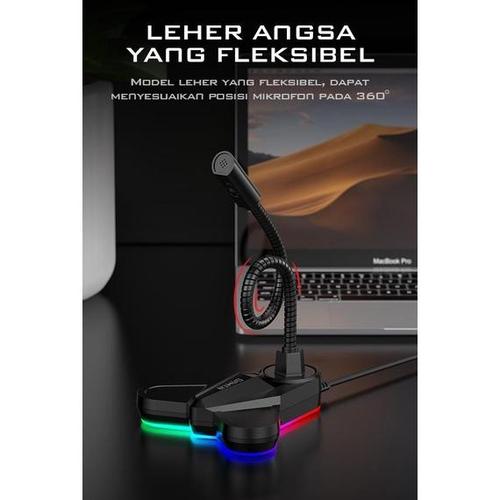 Jual (SERUNI) GAMEN GMH200 Gaming Microphone RGB Lightning Decoding ... Jual (SERUNI) GAMEN GMH200 Gaming Microphone RGB Lightning Decoding ...