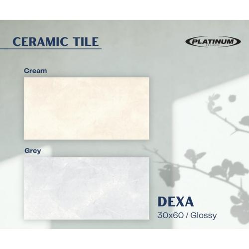 Jual keramik Platinum Dexa Basic Rectified uk 30x60 cm Glossy - grey ...