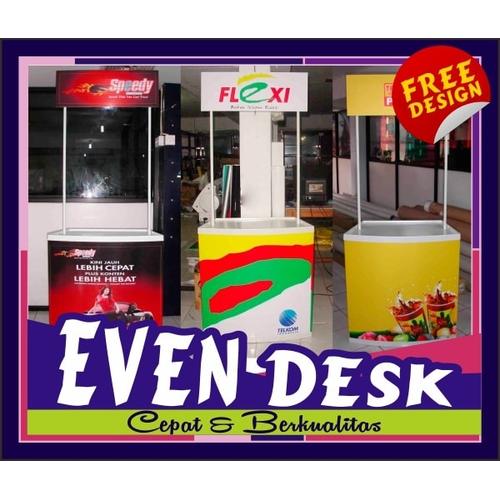 Jual Event Desk Hitam-Meja Jualan-Meja Promosi-Meja Pameran-Booth ...