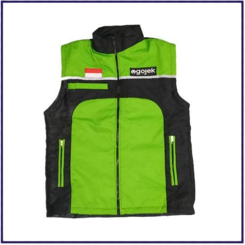 Jual Rompi Gojek Logo Baru bordir Pelindung Badan - Hitam, L - Kota ...