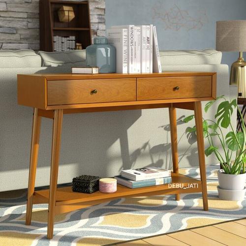 Jual meja konsol laci, meja console laci minimalis kayu jati,meja hias ...