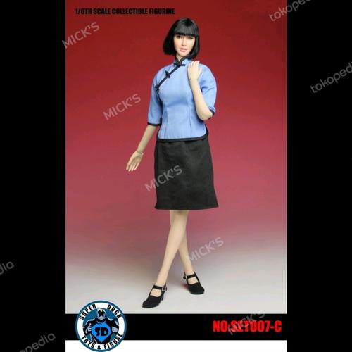 Jual Kitbash 1/6 Female Superduck Dress Cheongsam/Phicen/TBLeague ...