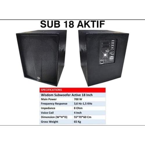 Jual SPEAKER SUBWOOFER WISDOM 18 INCH AKTIF SPEAKER SUB WISDOM 18 ...