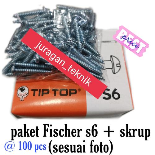 Jual VISER S6 + SKRUP - PER BOX ISI 100 BUAH - Jakarta Utara - Juragantheknik | Tokopedia
