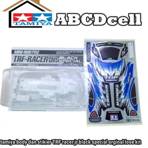 Jual tamiya body dan stikier TRF racer jr black special orginal lose ...
