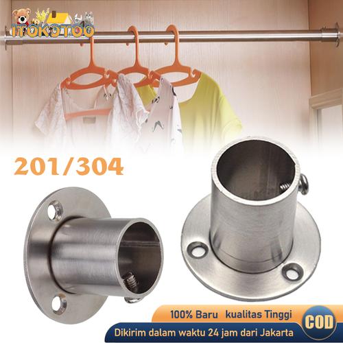 Jual Braket Bracket Pipa Stainlees Penyangga Gantungan Dop Pipa Bulat ...