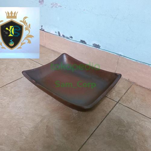 Jual PIRING WADAH SAJI PERSEGI GERABAH TANAH LIAT TRADISIONAL JAWA ...