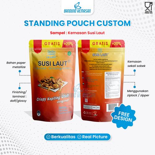 Jual Cetak Plastik Kemasan Standing Pouch Custom Makanan Ringan Snack ...