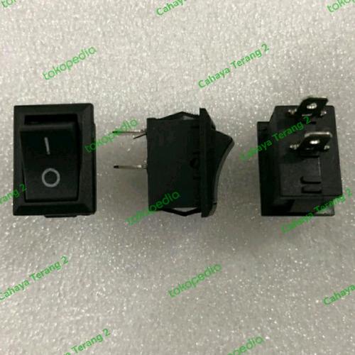 Jual rocker switch 2 pin saklar 2 kaki karaoke kecil/saklar on off 2 ...