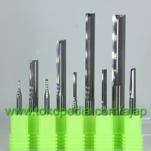 Jual STRAIGHT ENDMILL 2F Mata CNC ROUTER BIT 2Flute KAYU MDF HDP ...