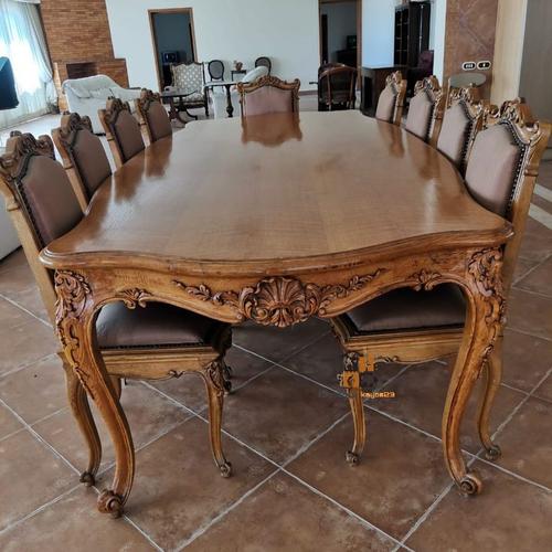 Jual MEJA MAKAN SET KURSI 10 KAYU JATI DINING TABLE KAYU JATI - Kab ...