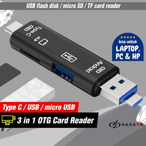 Promo Card Reader Micro SD / USB Memory Card Rider Micro USB / Type C ...