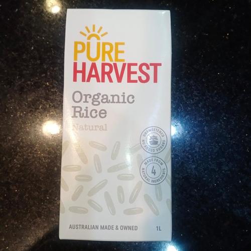 Jual pure harvest organic rice milk unsweetened 1L susu beras australia ...