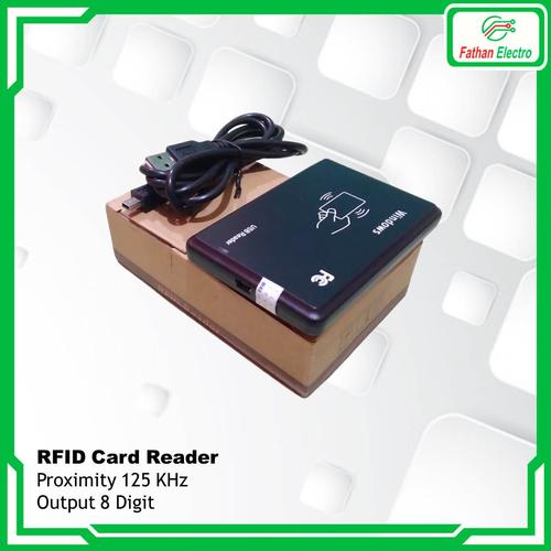 Jual Rfid Card Reader 125khz Usb Reader Proximity - 8 Digit - Kota