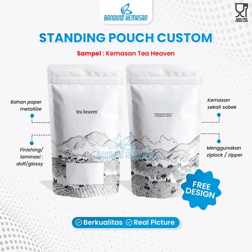 Jual Cetak Plastik Kemasan Standing Pouch Custom Makanan Makanan Snack ...