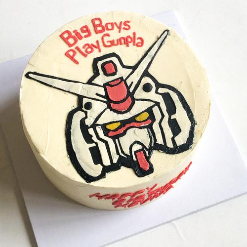 Jual Cake - Custom Birthday Cake Gundam Theme - Kota Depok - LYKKE ...
