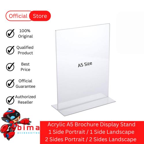 Promo AKRILIK BROSUR TYPE- A5L ACRYLIC MENU/LEBEL DISPLAY STAND - A5T ...