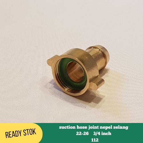 Jual suction hose joint nepel selang brass kuningan drat dalam 3/4 inch ...