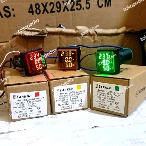 Jual Pilot lamp LED with Ampere + Volt meter + Hz indicator bentuk ...