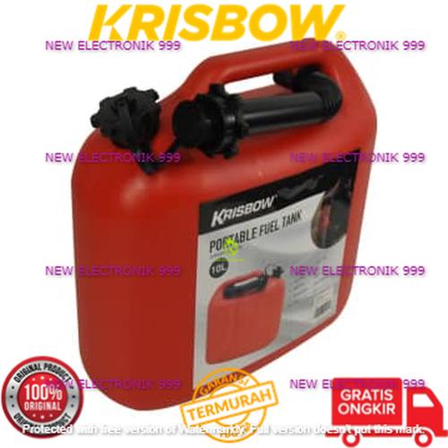 Jual Krisbow Jerigen Bensin Plastik 10 Ltr GASOLINE TANK PLASTIC 10L ...