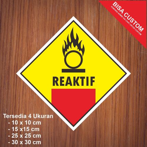 Jual STICKER SAFETY SIGN RAMBUlIMBAH B3, LABEL TANDA SIMBOL LIMBAH B3 ...